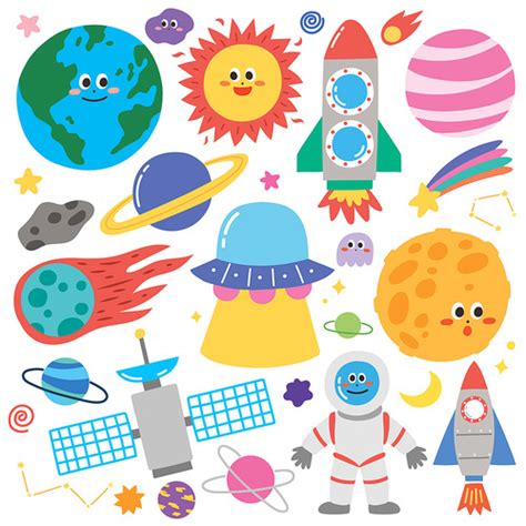 어린이스티커우주행성 벡터 스티커 일러스트 유토이미지 상세페이지 베이직샵 일러스트 21909830