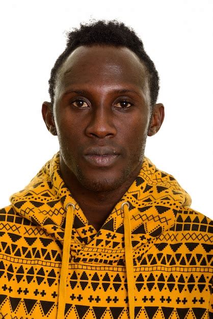 Rostro De Joven Negro Africano Foto Premium