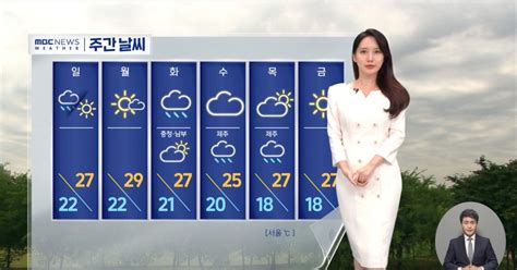 날씨 주말 강한 비 대비‥시간당 30~70mm↑ 집중호우
