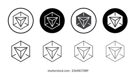 Ingress Icon Thin Outline Art Symbol Stock Vector Royalty Free
