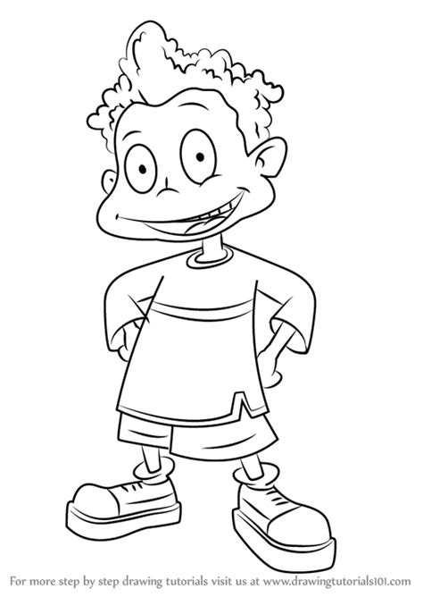 How To Draw Dil Pickles From All Grown Up All Grown Up Step By Step