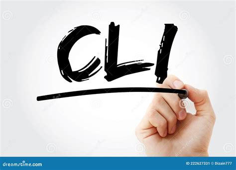 Cli Command Line Interface Acronym With Marker Technology Concept
