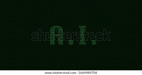 Artificial Intelligence Concept Binary Code Vector Stock Vector