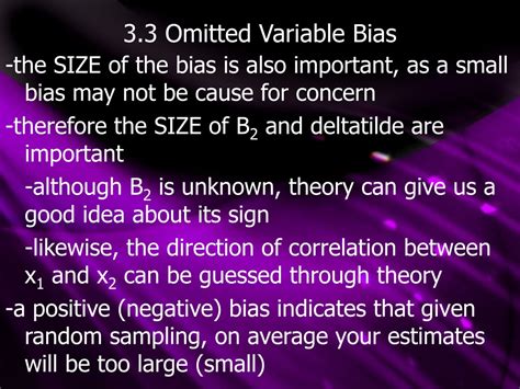 ppt 3 3 omitted variable bias powerpoint presentation free download