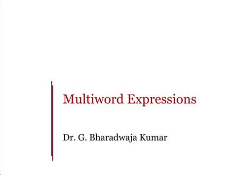 Pdf Multiword Expressions Dokumentips