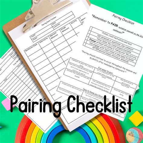 Aba Pairing Tracker Pairing Checklist And Free Operant Preference Sheets For Rbts Bcbas Aba