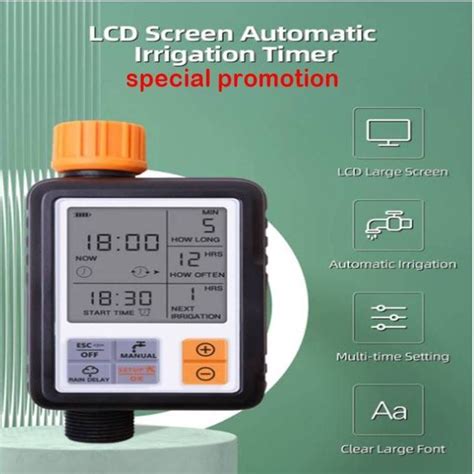 READY STOCKAutomatic Programmable Digital Water Timer 3 Large Screen IP65 Garden Lawn Watering