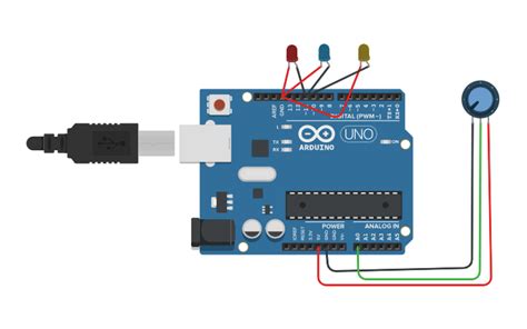 Circuit Design Triple Led Arduino Circuit Tinkercad