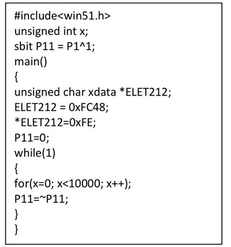 Solved Include Unsigned Int X Sbit P11 P11 Main