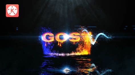 glow particles intro and text animation kinemaster tutorial jasa