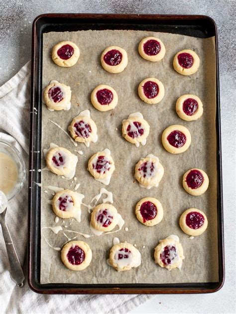 Thumbprint Cookies With Icing The Baker Chick