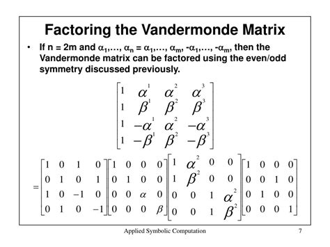 Ppt Applied Symbolic Computation Cs 300 The Fast Fourier Transform