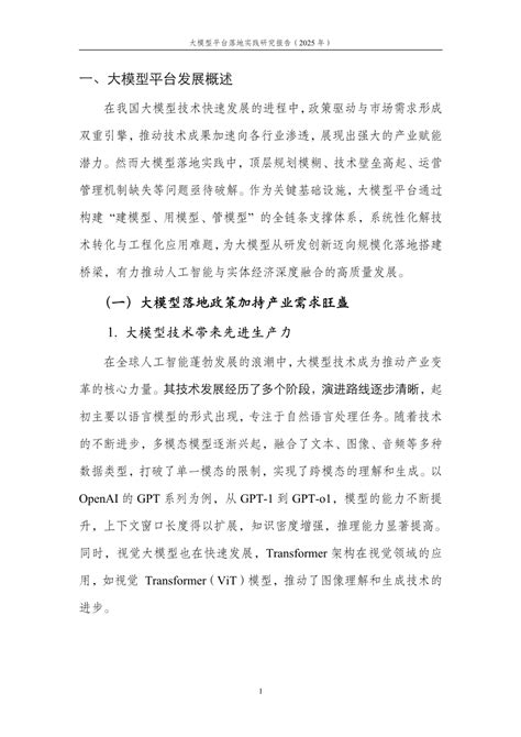 2025年大模型平台落地实践研究报告｜附75页pdf文件下载2025 大模型平台落地实践研究报告 下载 Csdn博客