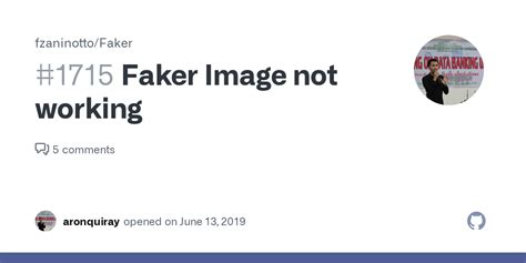 Faker Image Not Working · Issue 1715 · Fzaninottofaker · Github