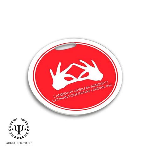 Lambda Pi Upsilon Luggage Bag Tag Roundlambda Pi Upsilon 3 Bag