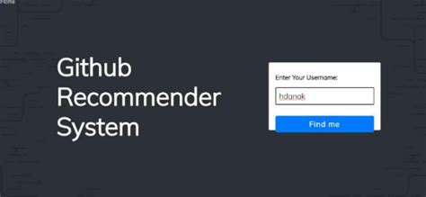 GitHub Goraiayushi Project Recommendation System