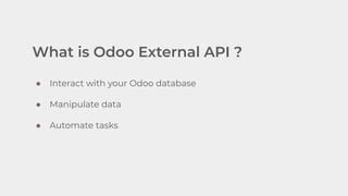Odoo External API PDF