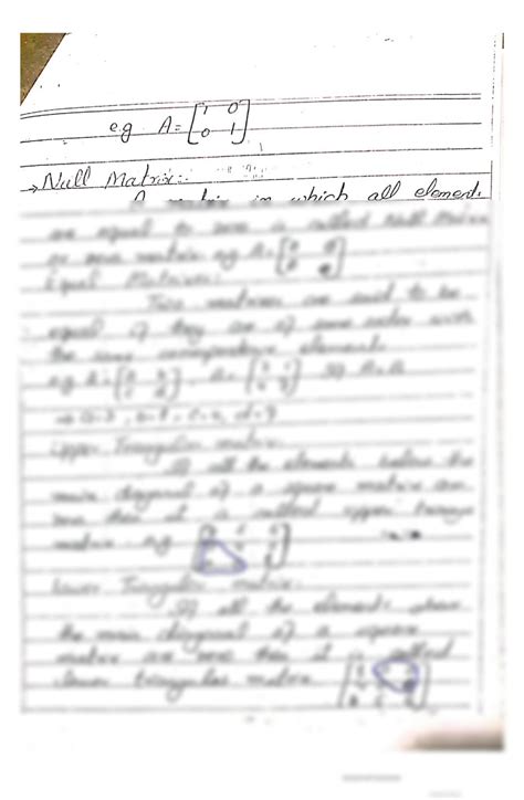 Solution Introduction To Matrix Notes Handwritten Notes Of Introduction To Matrix Linear