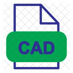 Cad File Icon Download In Flat Style
