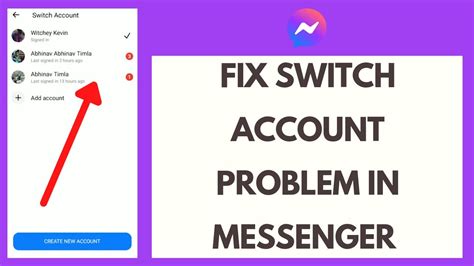 Switch Messenger Account How To Fix Switch Account Problem In