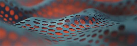 Impressive Close Up Of Perforated Synthetic Leather With Textured