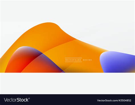 Abstract Background Fluid Gradient Color Wave Vector Image
