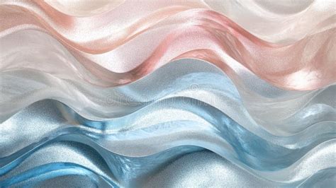 Abstract Metallic Wave Patterns In Pastel Colors Reflecting Light Stock Image Image Of Wave