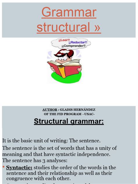 Structural Grammar Pdf Verb Subject Grammar