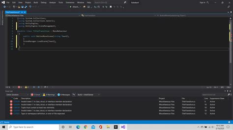 Unityenginescenemanagement Does Not Exist Unity Engine Unity