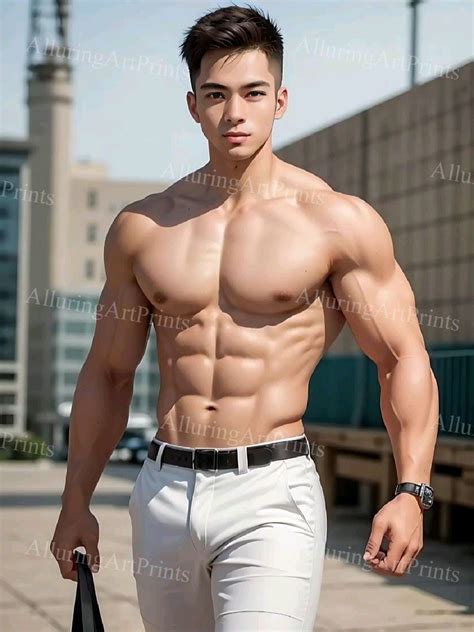 Male Model Muscular Digital Art Ai Fantasy Mm39 Alluringartprints