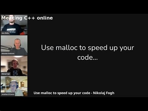 free video use malloc to speed up your code from meeting cpp class