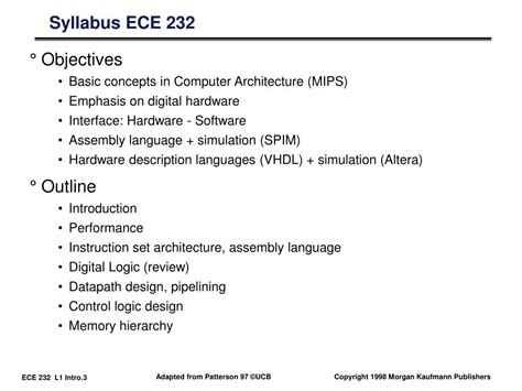 PPT ECE Hardware Organization And Design Lecture Introduction PowerPoint Presentation