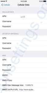 Unifi Apn Settings For Iphone Ipad G G Apn Settings