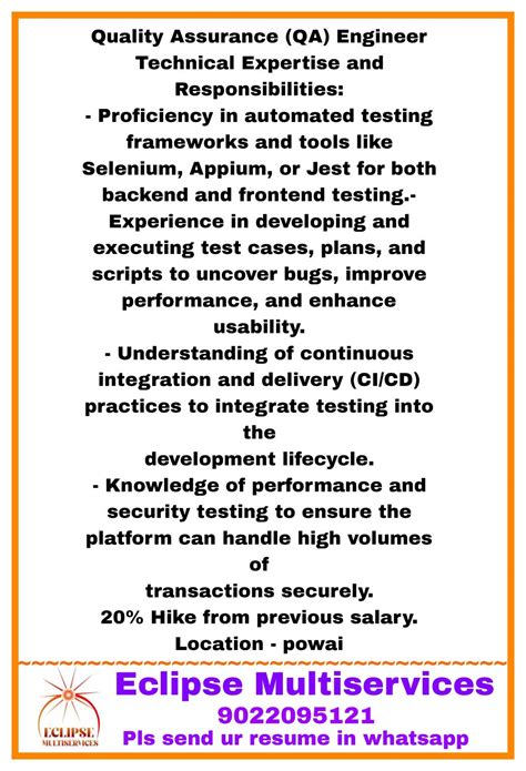 Mangesh Jadhav On Linkedin Pls Send Resume On Whatsapp 9022095121