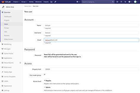 Create A User In Gitlab Barclay Howes Blog