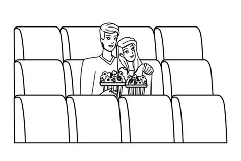 Couple Cinema Vector Graphic By Sevvectors · Creative Fabrica