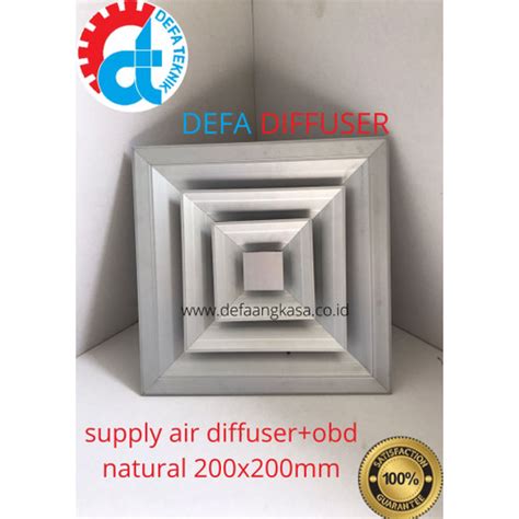 Jual SUPPLY AIR DIFFUSER OBD UK X Mm Natural Luar Cm X Cm Jakarta Timur