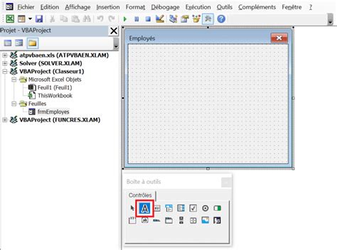 Création Et Gestion Dun Userform Excel Vba