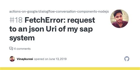 Fetcherror Request To An Json Uri Of My Sap System · Issue 18