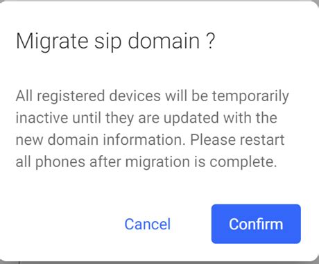 Migrating SIP Domain OnSIP Support