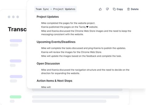 Transcribe Meetings In Real Time With Tactiq