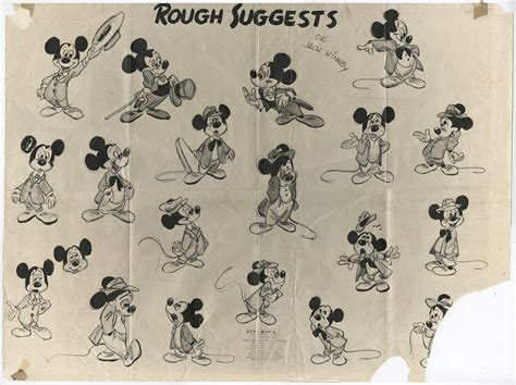 Mickey Mouse Model Sheet Id Julydismodel0491 Van Eaton Galleries