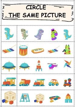 Circle The Same Picture Pack 1 By Benzy Prom TPT