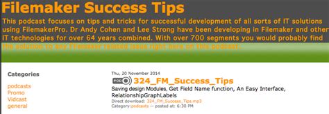 Filemaker Success Tips 326 FM Success Tips FileMakerProGurus