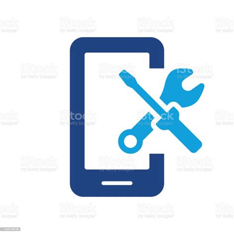 Vetores De Configuração De Aplicativos No Ícone De Cor Do Celular