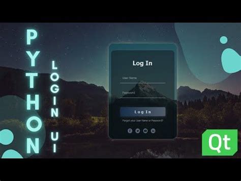 Pyqt Tutorial Login Form Gui Login Form Tutorial Login