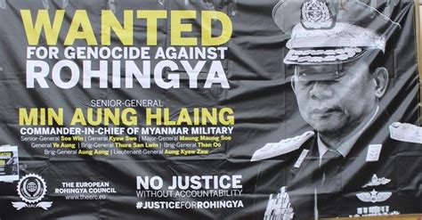 စစ်ခေါင်းဆောင် မင်းအောင်လှိုင်အပါ ၇ ဦးကို နိုင်ငံတကာ ဖမ်းဝရမ်းထုတ်ရန် လျှောက်ထား