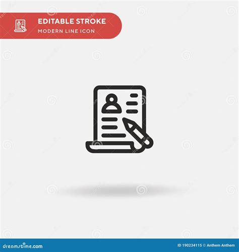 Cv Simple Vector Icon Illustration Symbol Design Template For Web Mobile Ui Element Stock