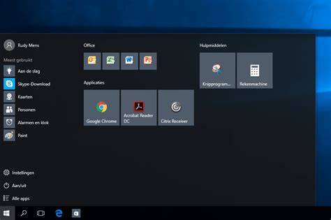 Default Start Menu Layout