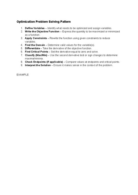 Optimization Problem Solving Pattern Maximizing Area With Constraints